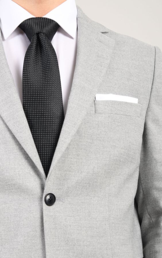 Dobell Grey Flannel Suit Jacket | Dobell