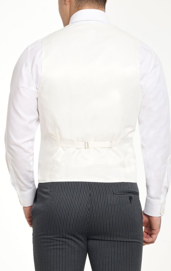 Dobell Lilac Twill Double Breasted Morning Suit Vest with Shawl Lapel ...