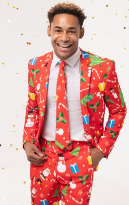 Festive Fun Red Christmas Suit | Dobell