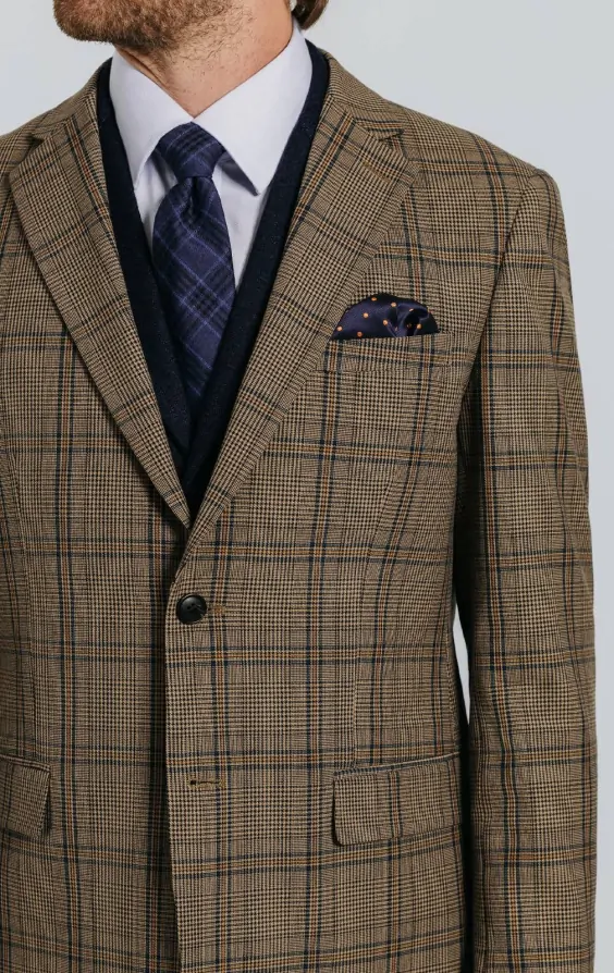 Brown Bold Check Jacket | Dobell