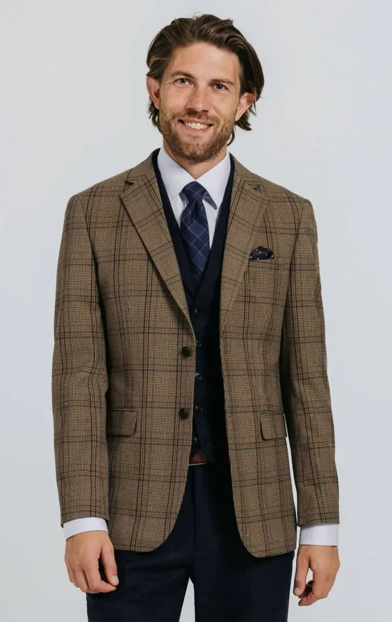 Brown Bold Check Jacket | Dobell