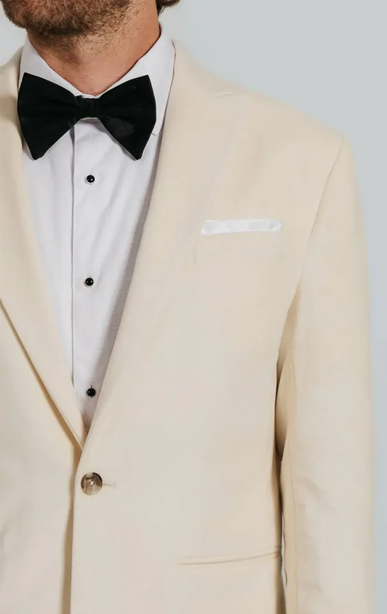 Off White Velvet Jacket | Dobell