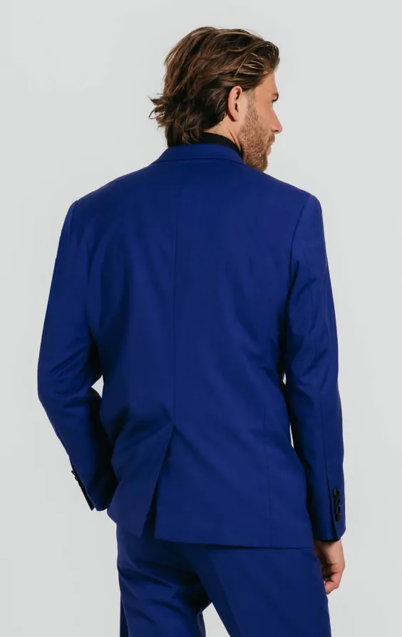Bright Blue Dinner Jacket with Peak Lapel | Dobell
