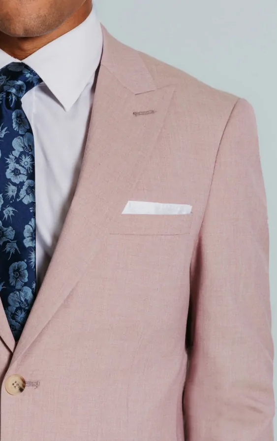 Dusty Pink Suit with Peak Lapel | Dobell