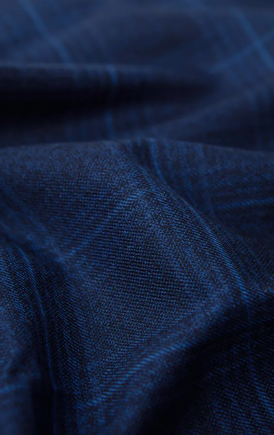 Navy with Blue Overcheck Vest | Dobell