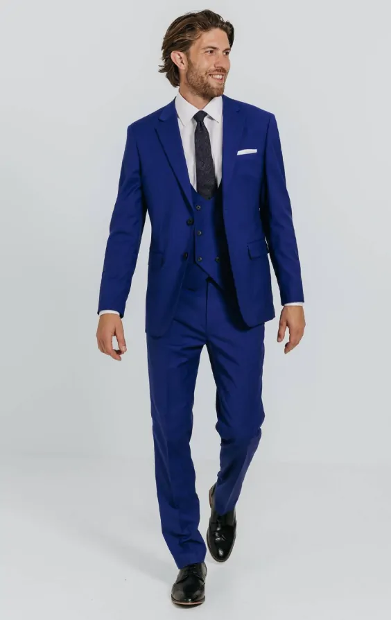 Bright Blue 3 Piece Suit | Dobell