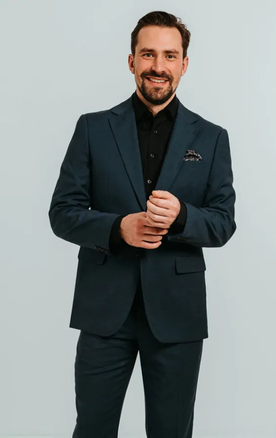 Dobell Teal Suit | Dobell