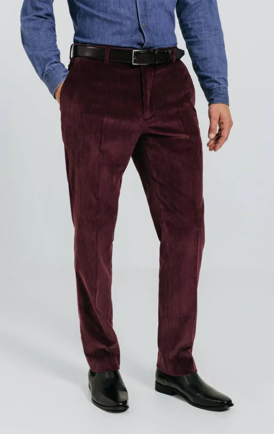 Burgundy Corduroy Pants | Dobell