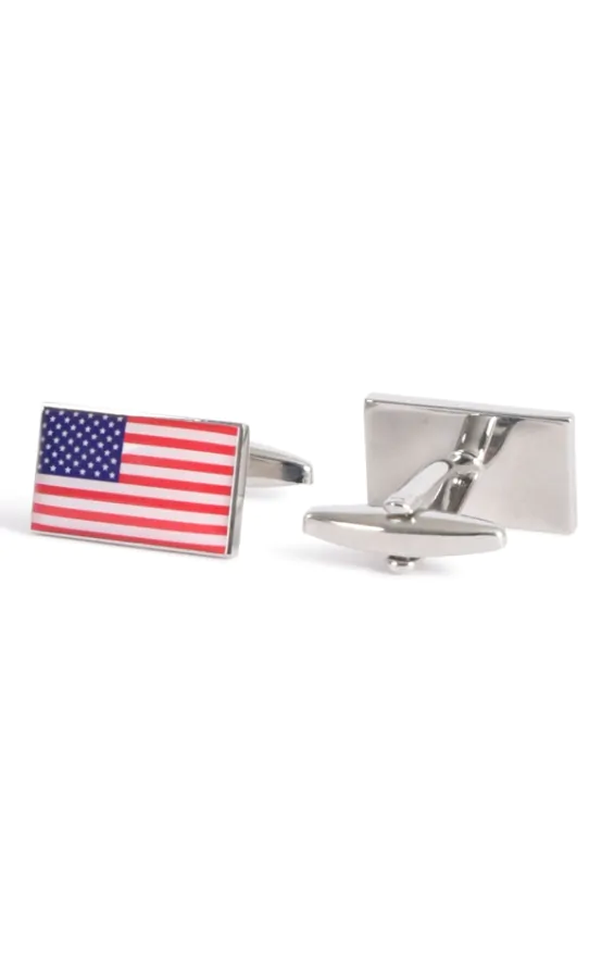 USA Flag Cufflinks | Dobell