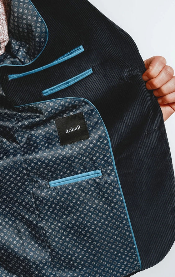 Dobell Navy Corduroy 3 Piece Suit | Dobell