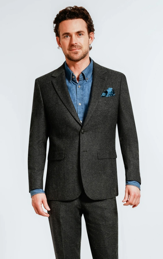 Dobell Grey Donegal Tweed Suit | Dobell